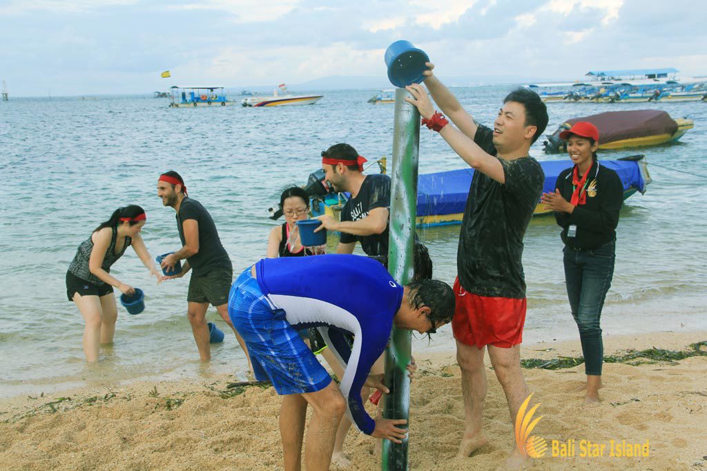 Bali Beach Team Building Activity Fun Games Bali Star Island